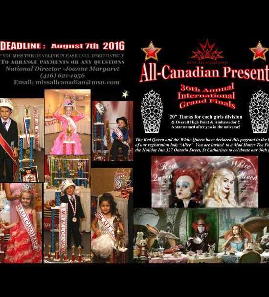 Miss All Canadian Pageants - Canadian Babies, Children, Teens Pageant